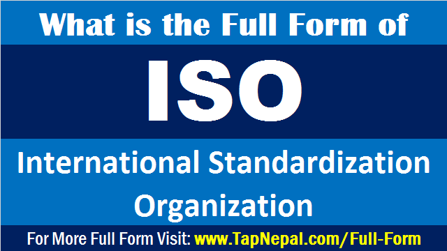 What iso mean - operfexpo